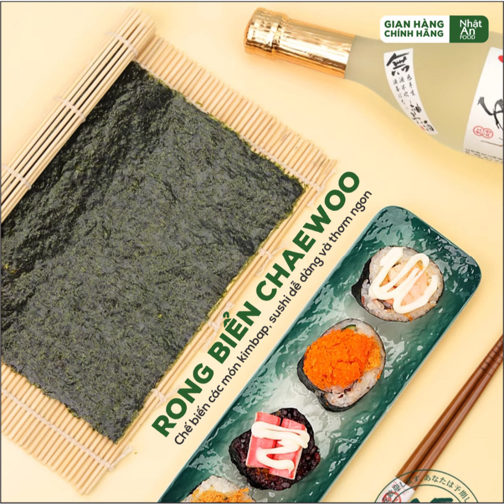 Kimbap Seaweed - sushi Seaweed Leaf 100 Leaves - 50 nori Leaves Roll ...