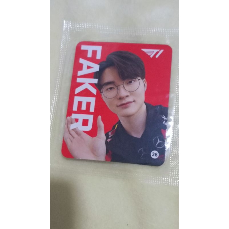 Korean faker x CU korea photocard photocard official photocard (Small size) | Shopee Philippines