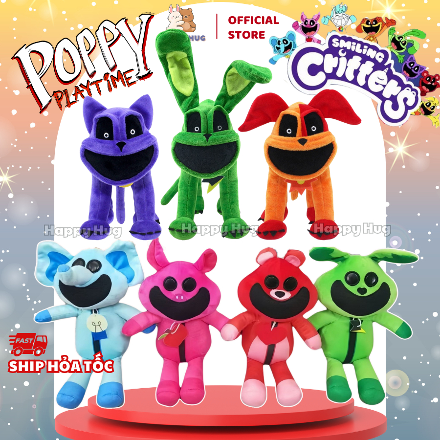 Poppy Playtime 2024 Chapter 3 CatNap v Smiling Critters teddy bear size ...