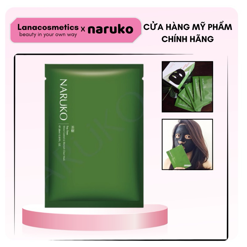 Naruko – Melaleuca tea – Tea tree mask to control oil and acne, box of ...