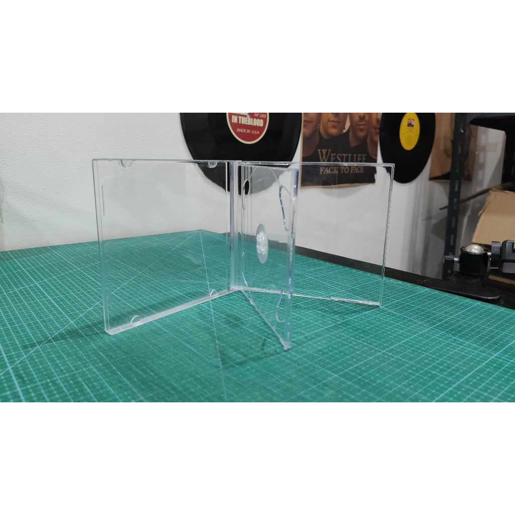 Mica box containing 2 CDs (black and transparent tray) | Shopee Philippines