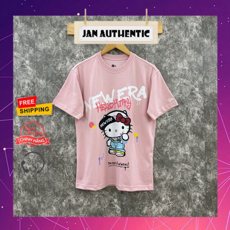 Genuine Pink NEW ERA Hello Kitty T-Shirt | Jan.authentic | Shopee ...