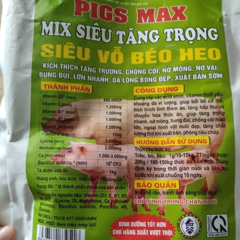 Fattening pigs, cattle, 200g package helps grow quickly, firm meat ...