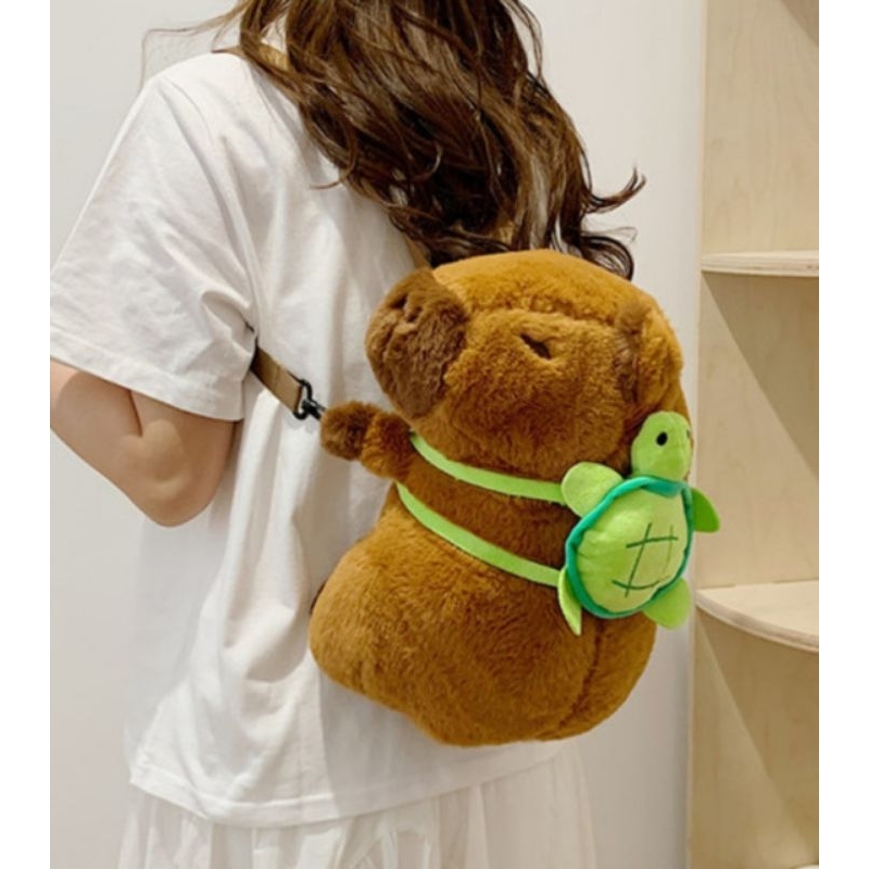 Turtle Capybara Backpack, Capybara Cross Bag | Shopee Philippines