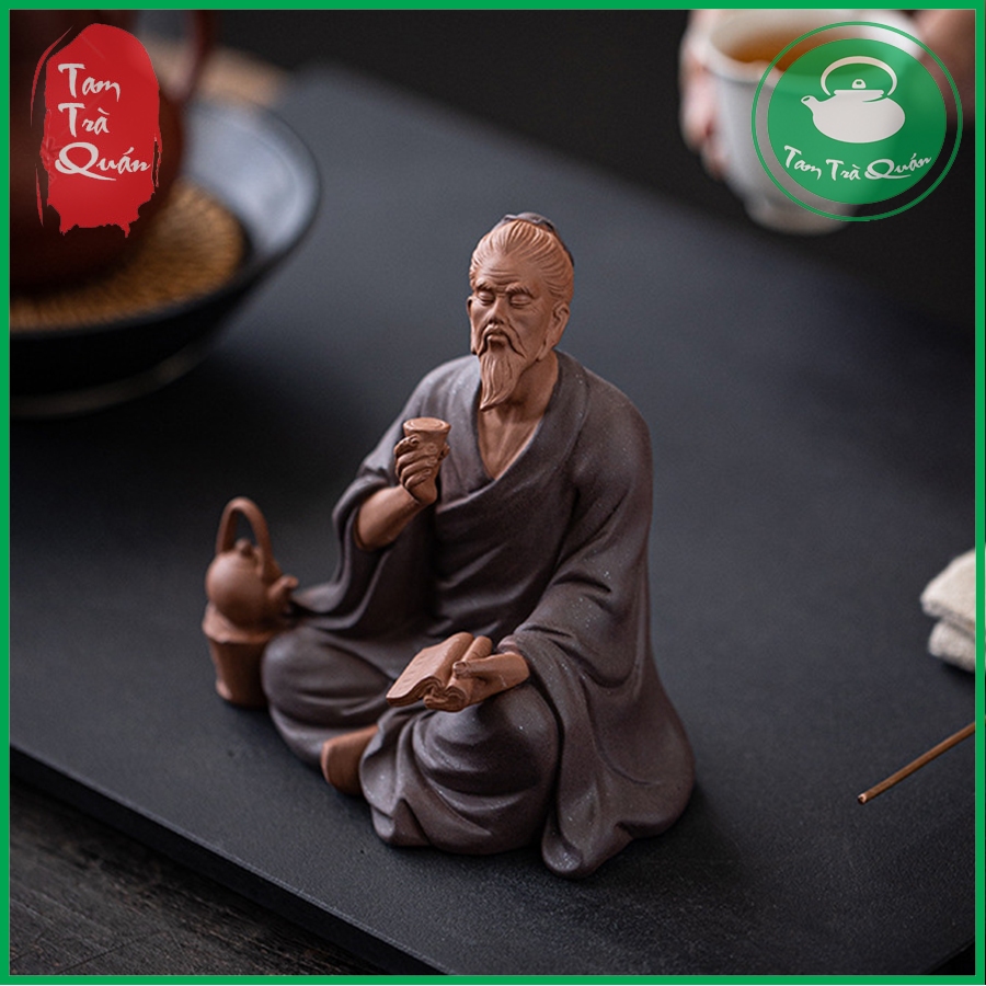 Luc Vu Tea God Statue made of ceramic for tea table decoration | Shopee ...