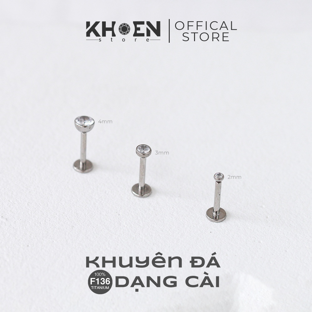 (1 Piece) 1.2mm body stone piercing - Titanium G23 - Eyelets Store ...
