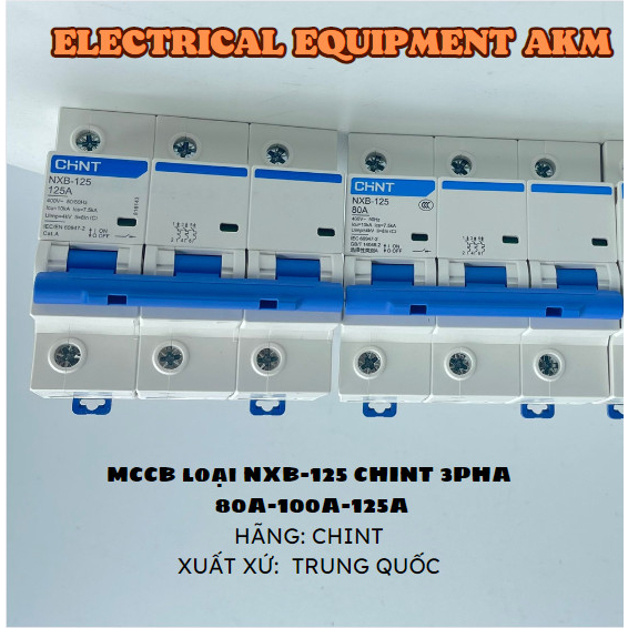 MCCB TYPE NXB-125 CHINT MCB 1P 2P 3P 80A/100A/125A - Cutting current 10KA | Shopee Philippines