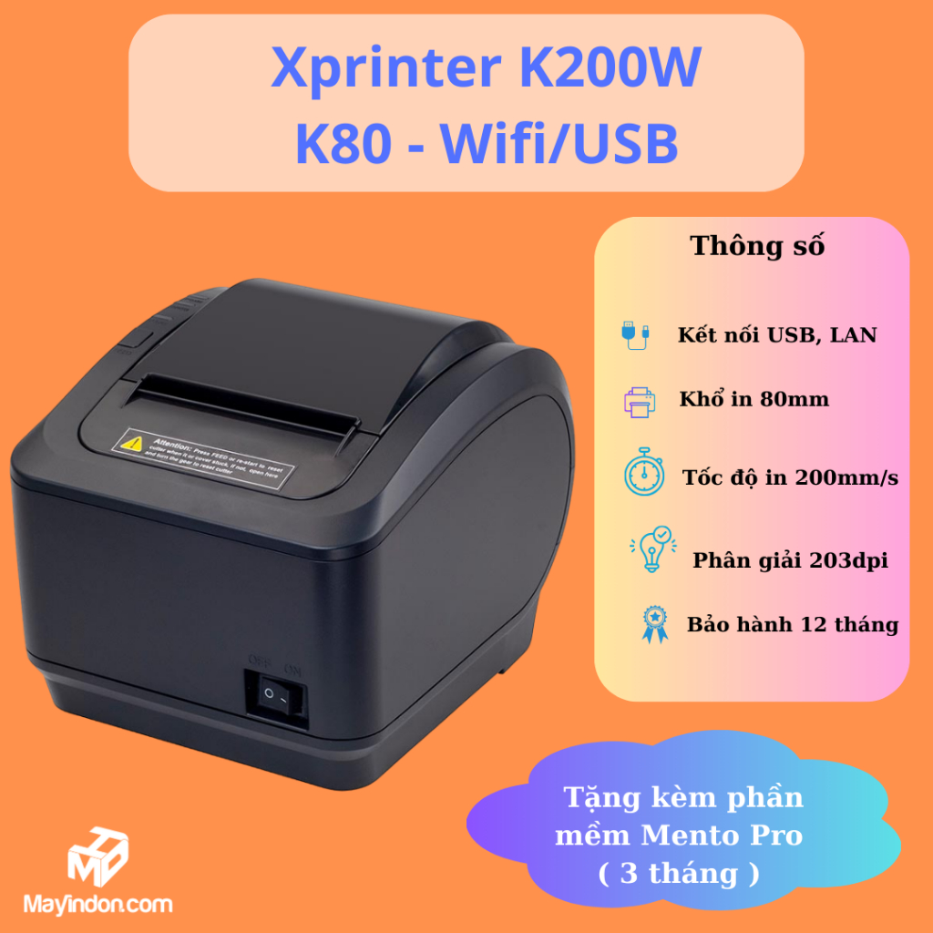 Xprinter K200W Wifi Invoice Printer With Invoice Printed | Shopee ...