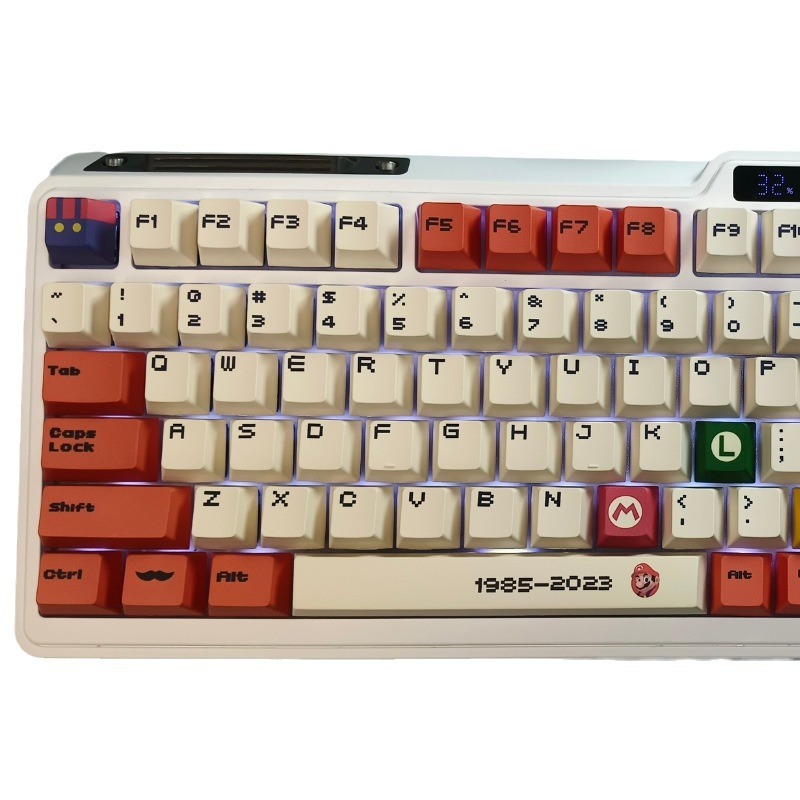 Pbt Material 124 Keycaps Suitable for mario Mechanical Keyboard ...