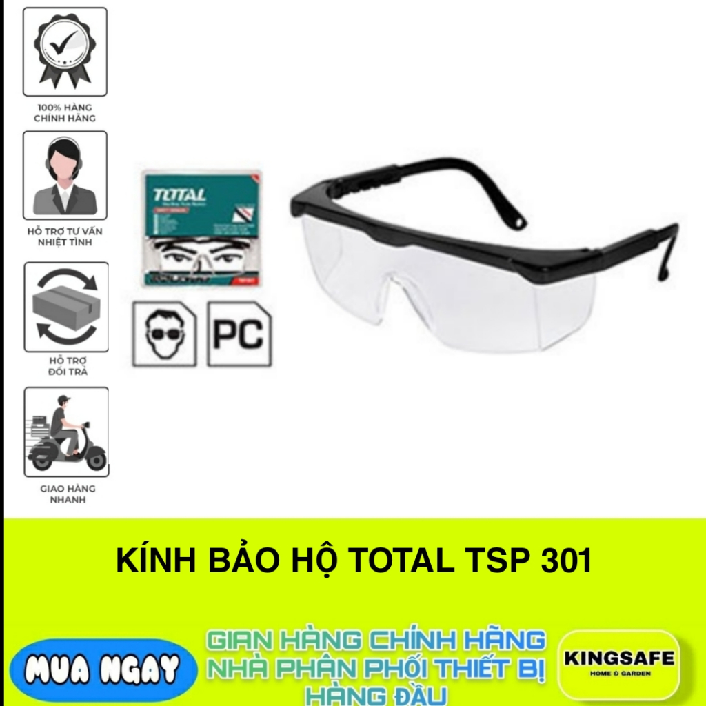 TOTAL TSP301 PROTECTIVE GLASS, GENUINE (1 PC) | Shopee Philippines