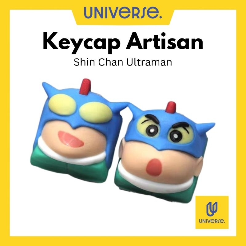 Keycap artisan - keycap Shin pencil boy Shin superhero Ultraman keycap ...