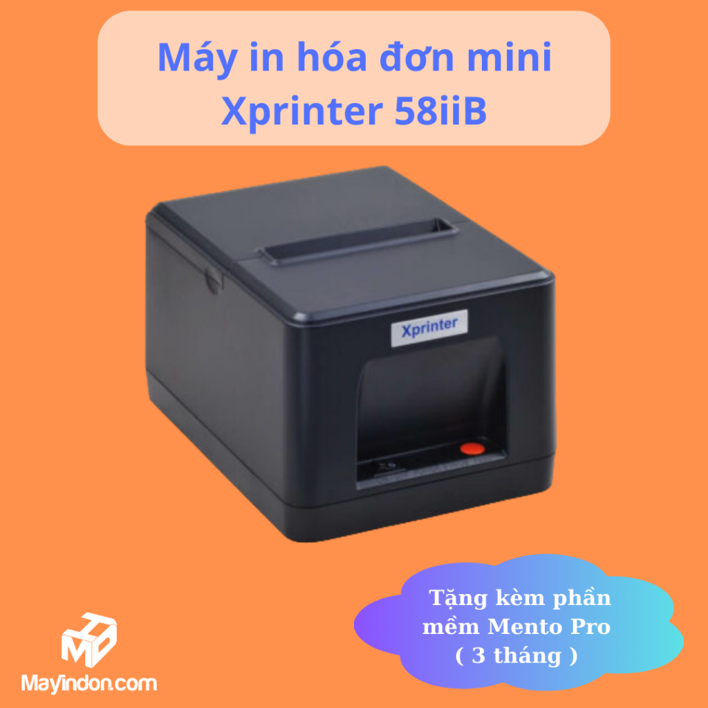Xprinter 58Ib - Bluetooth mini Invoice Printer, 58mm Paper Size ...
