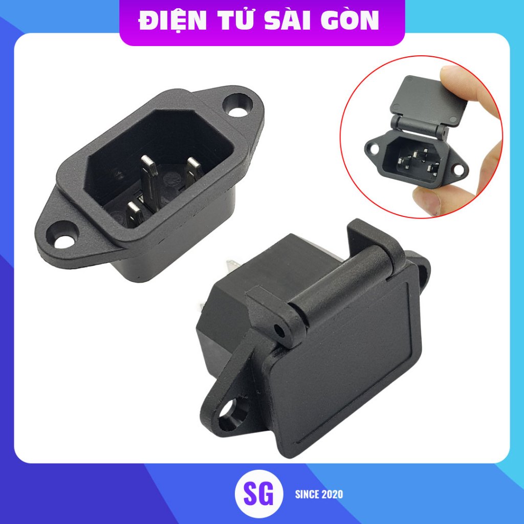 3-pin box-mounted socket with ear | Shopee Philippines