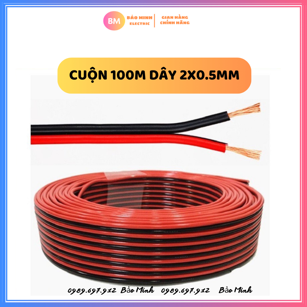 [Price For 1 roll] 100m roll of red and black double electrical wire ...
