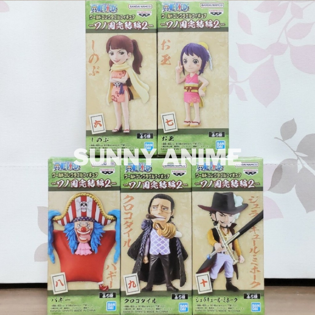 Genuine One Piece Figure - Buggy, Dracule Mihawk, Sir Crocodile WCF ...