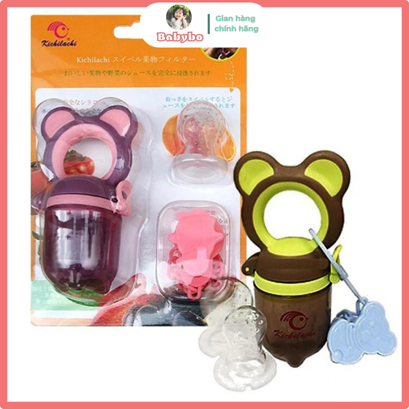 Anti-choking weaning chewing bag with soft silicone pacifier 3 sizes ...