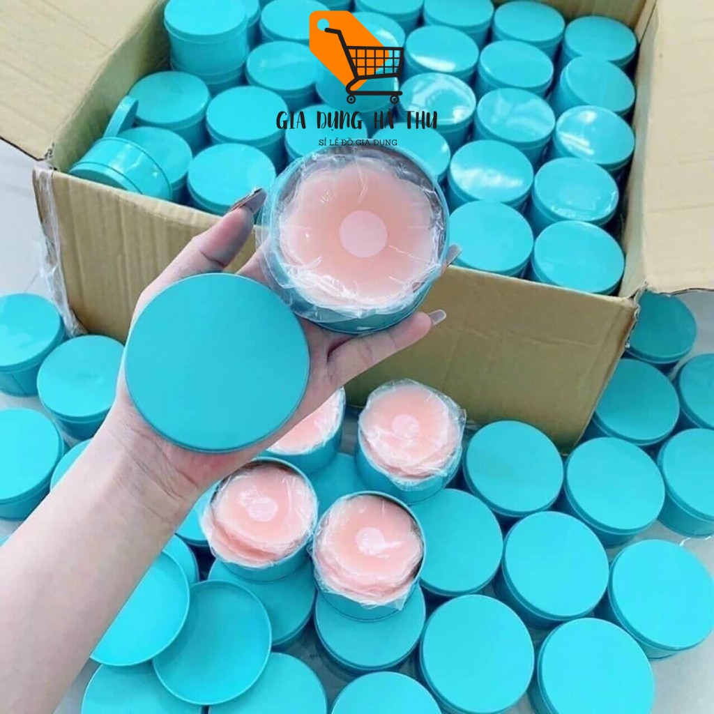 Blue box of silicone breast stickers (box of 10 pieces) | Shopee ...
