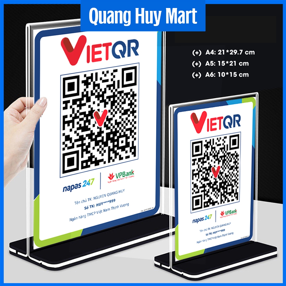 [QR Code] Mica tabletop QR Code, payment support for Offline and Online ...