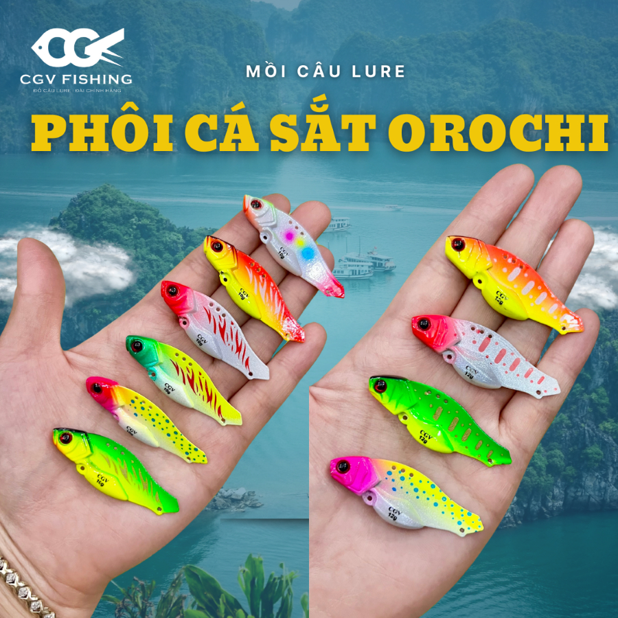 Orochi CGV Iron Fish Billet 8g, 10g, 12g Snakehead lure, Sop, Trap ...