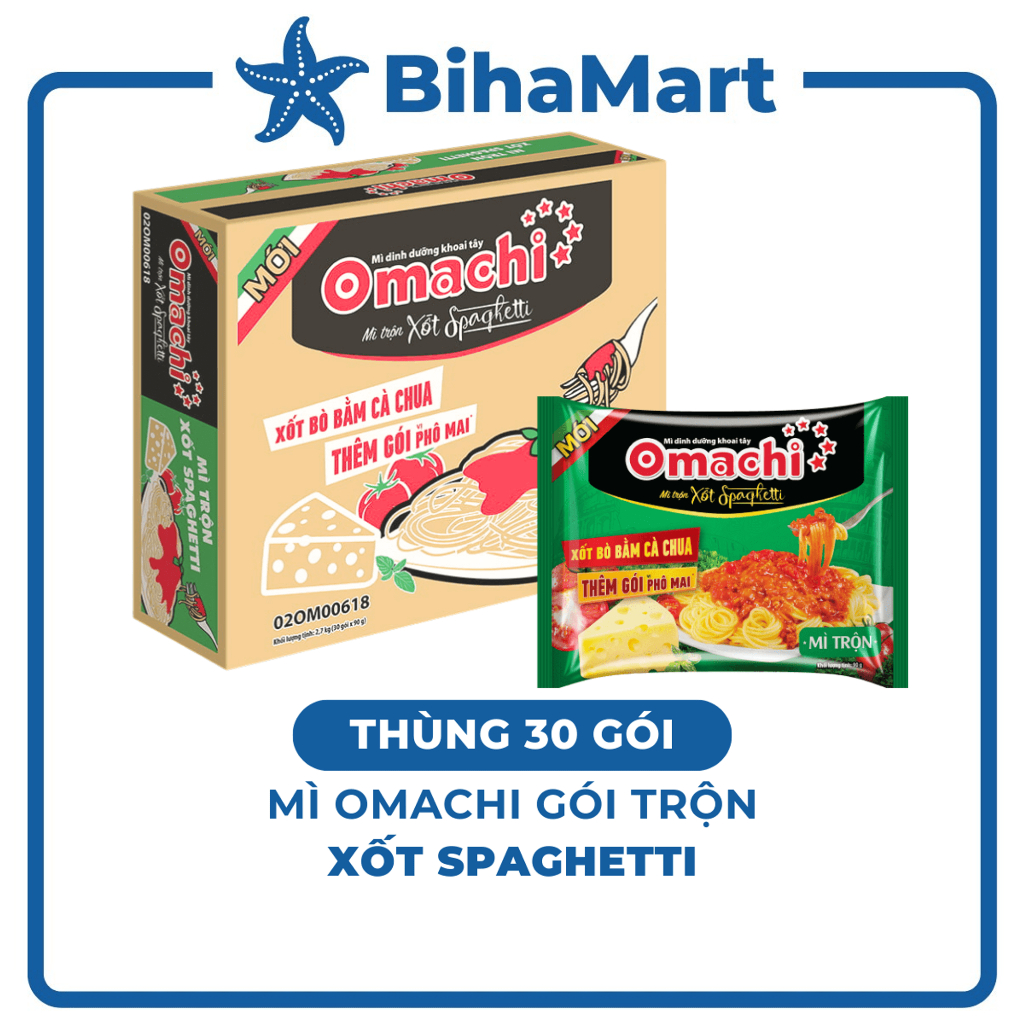 [Box Of 30 Packs] - MASAN - Omachi Noodles Mixed Spaghetti Sauce (91g ...