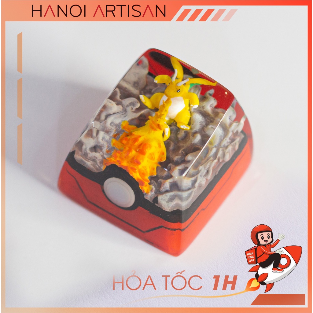 Mechanical Keyboard Button KeyCap Odd KeyCap Artisan Pokemon Dragonite ...