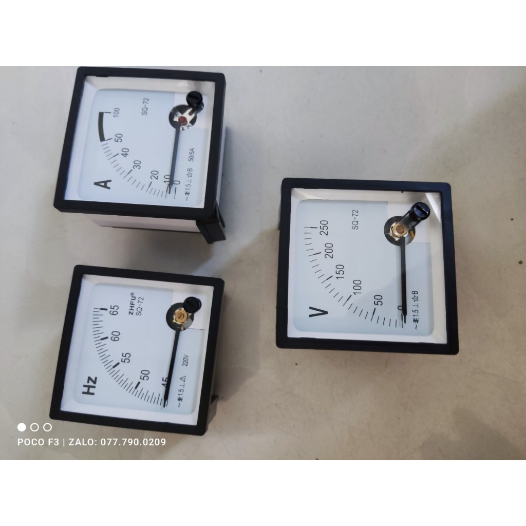 Single phase 3 phase voltage meter, frequency meter, ampere current ...