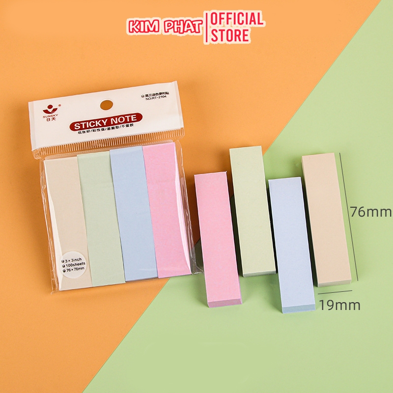 400 Sheets Of Paging Paper, 4-Color Pastel Sunsky Note Paper | Shopee ...