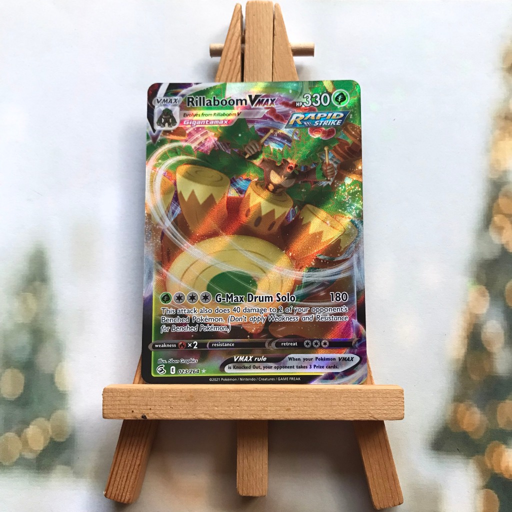 Pokemon Rillaboom VMAX 023 / 264 picture card - Genuine English Ultra ...