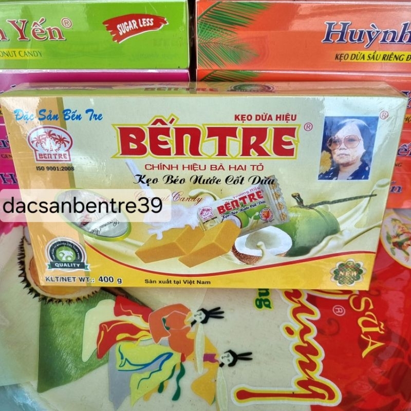 Ben Tre brand pure coconut candy (package, 400g box) | Shopee Philippines