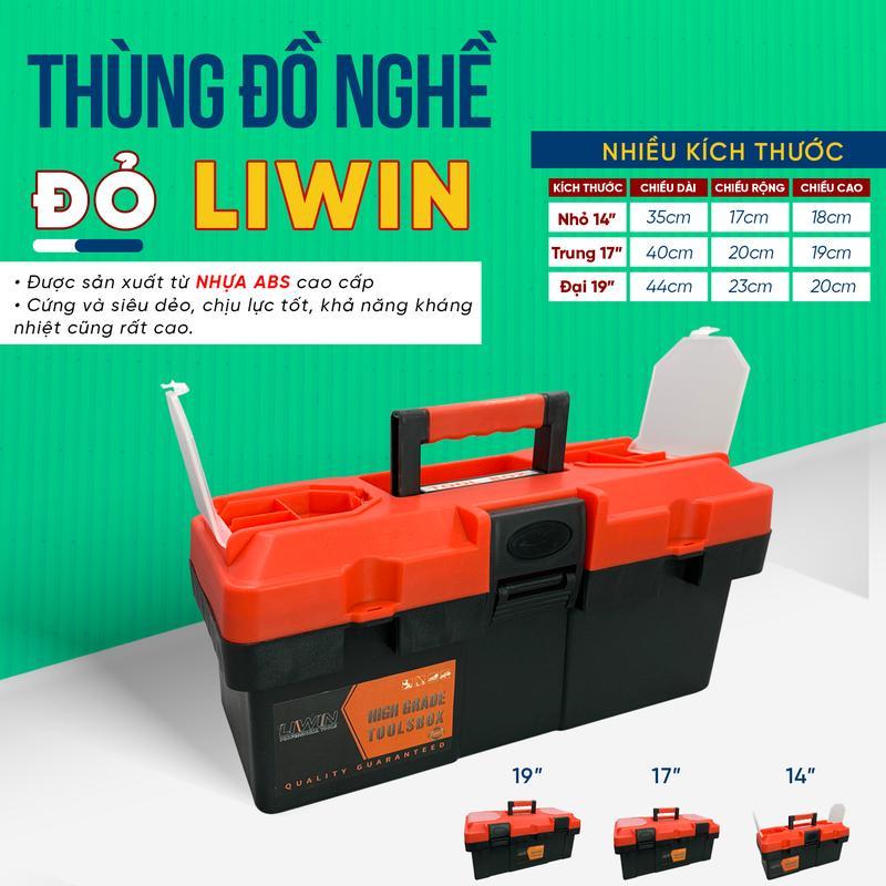 [OPTIONAL COLORS] Liwin Red Tool Box, Tool Box, Tool Box, Plastic Tool ...