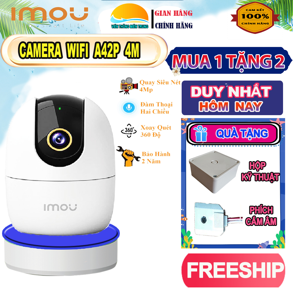 Imou Ranger 2 Wifi Camera A42P 4MP Indoor Two-Way Talk, 360 Degree ...