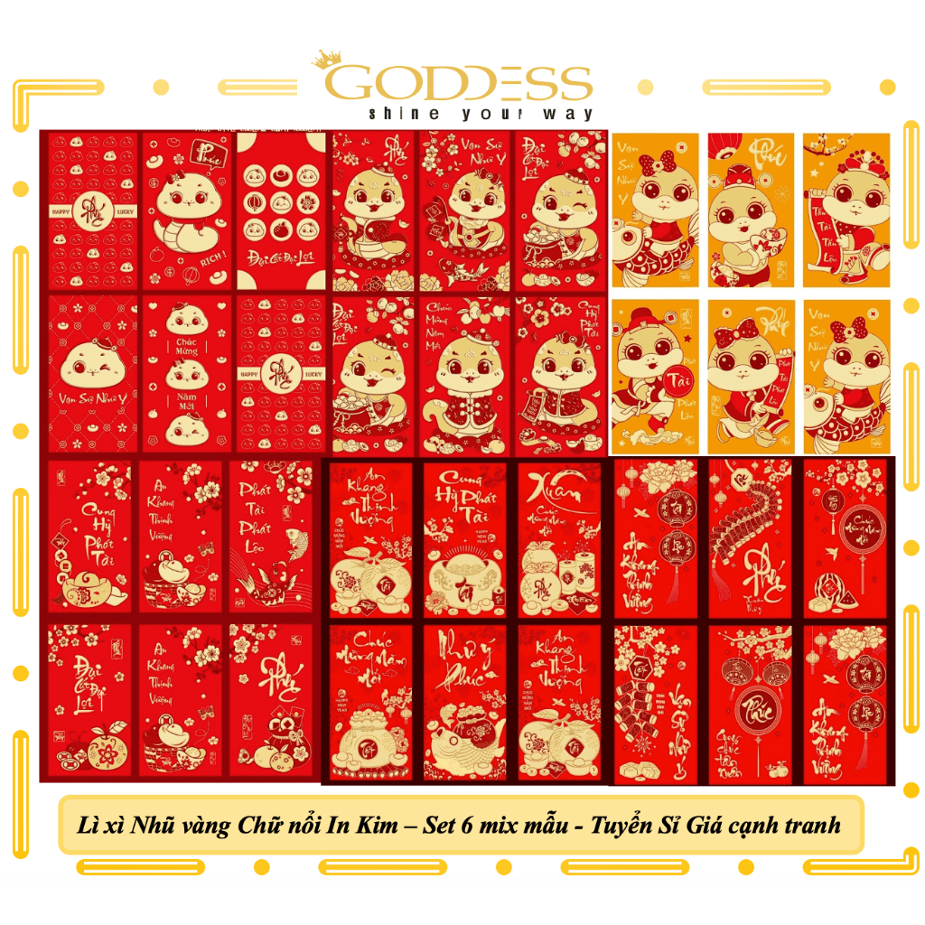 Lucky Envelopes CNY Year of the Snake At Ty 2025 - Unique Tet Lixi ...