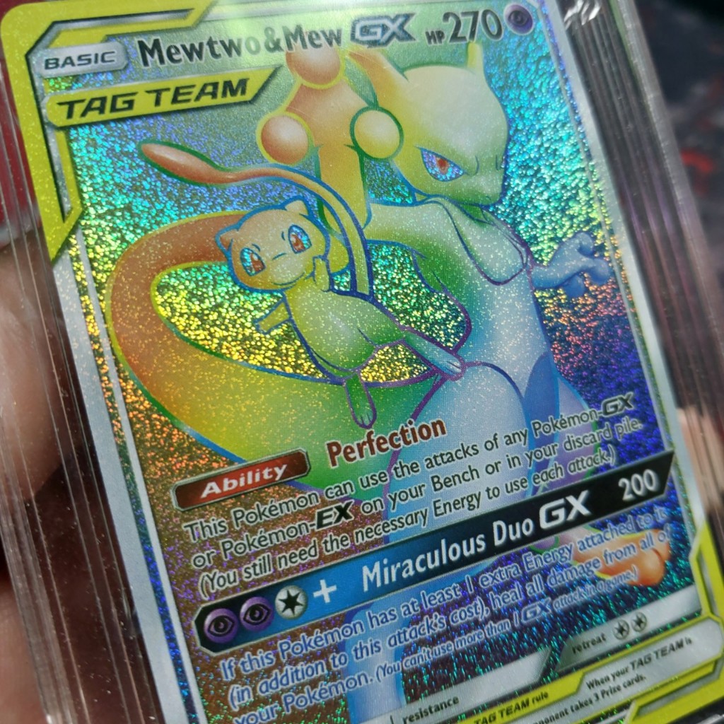 Pokemon Cards LS Mewtwo & Mew GX 242 Unified Minds Secret Rare Rainbow ...