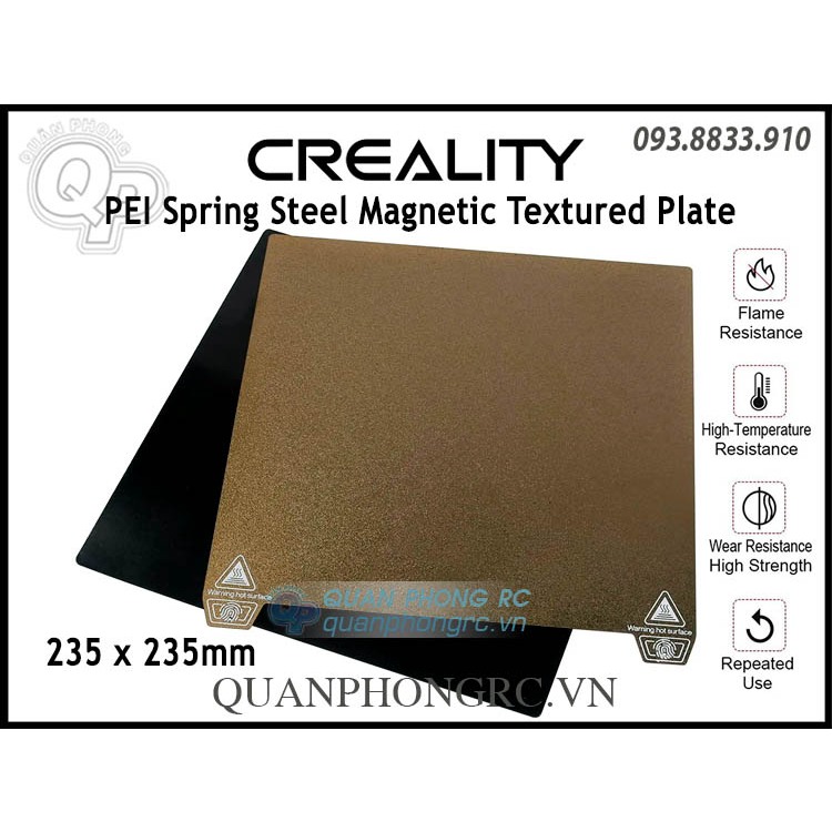 Creality PEI Ender 3 Series Steel Magnetic Desk Stickers 235*235mm ...