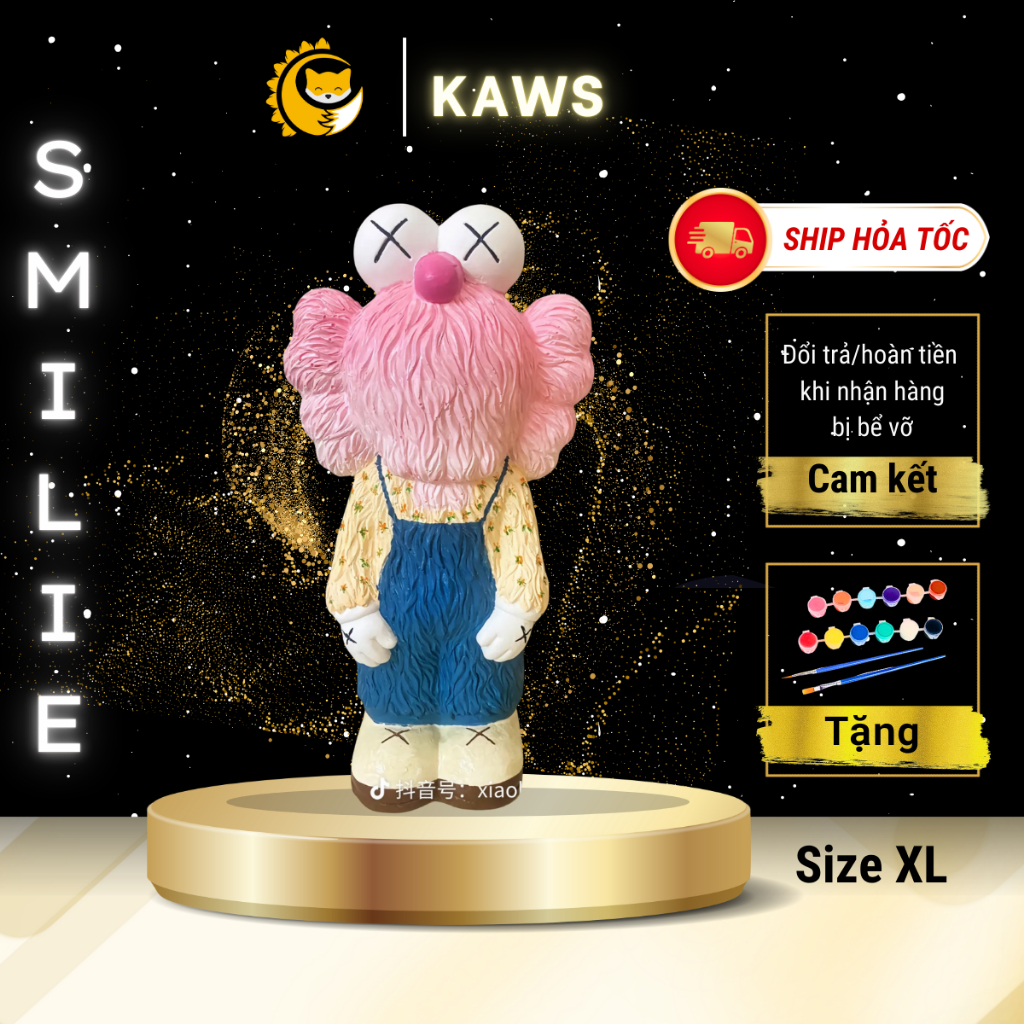 Cute and lovely Kaws Plaster Coloring Statue, hot statue with diverse ...