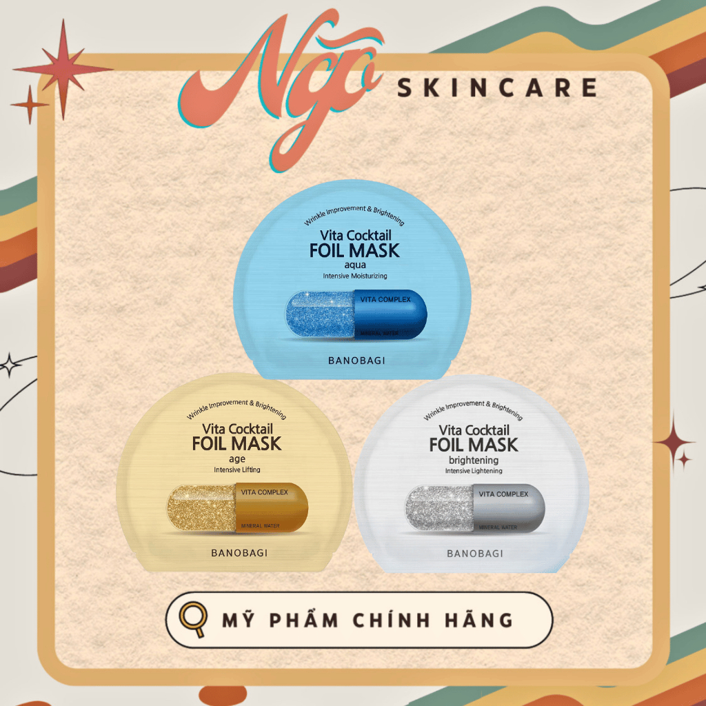 Banobagi Vita Cocktail Foil Mask - Box (10 Pieces) | Shopee Philippines