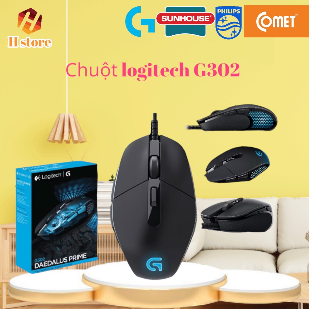 Logitech G302 RGB LED Wired Gaming Mouse - Gaming Mouse for PC and Laptop | Shopee Philippines