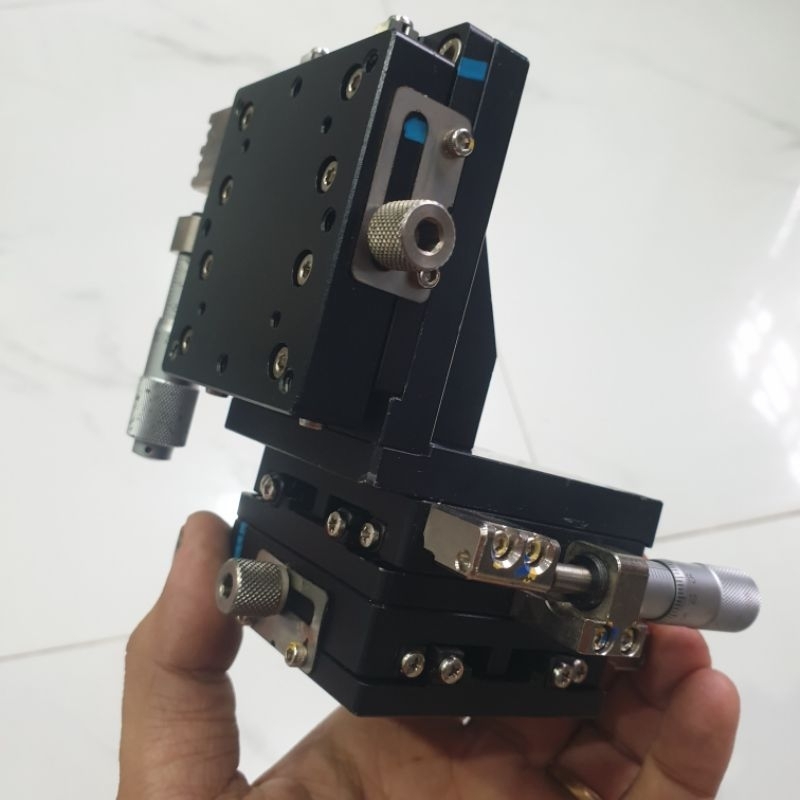 3-axis xyz fine-tuning combo 60x60 micrometer 0.01mm 13mm stroke with ...