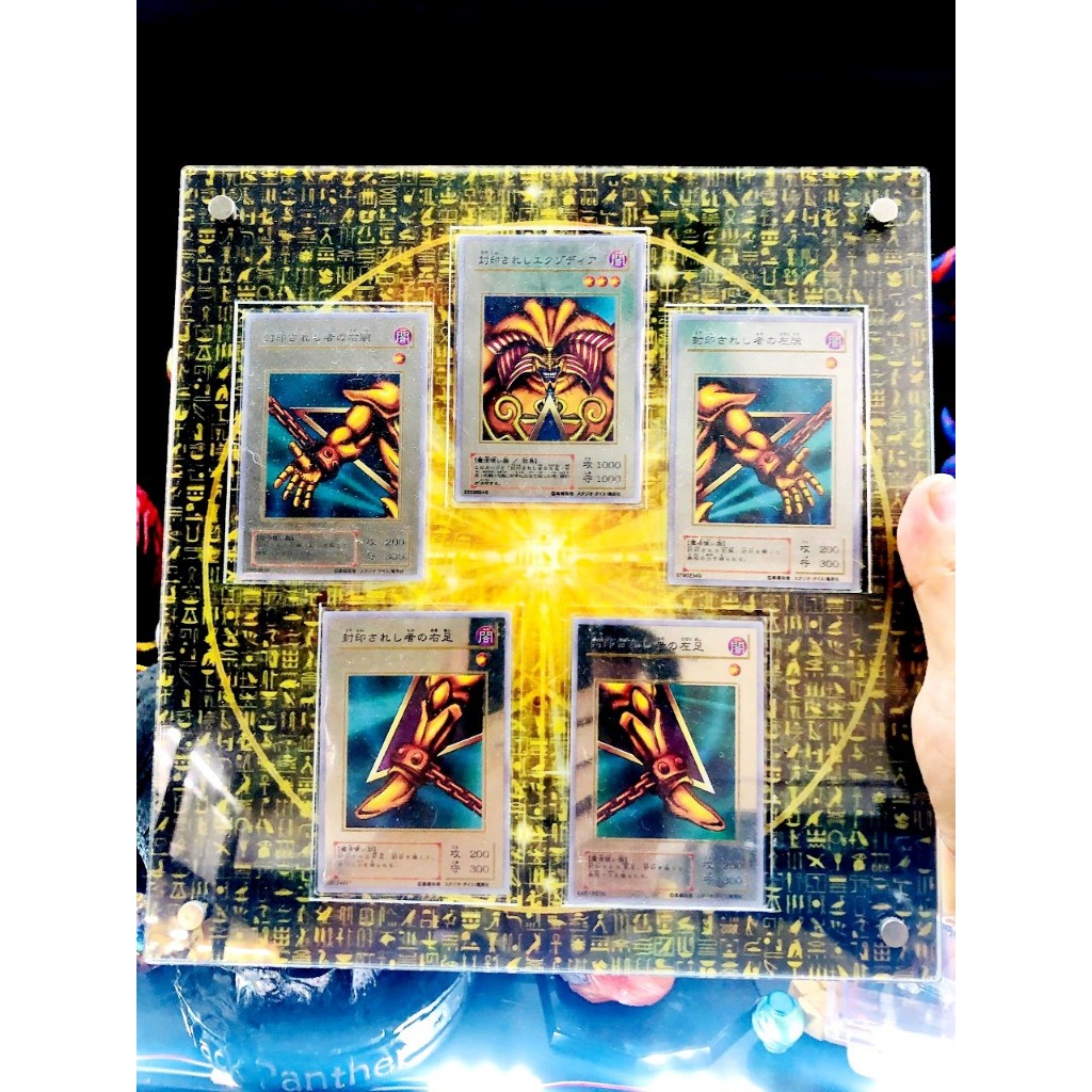 Set Of 5 Premium yugioh Cards With Display Box [Exodia The Forbidden ...