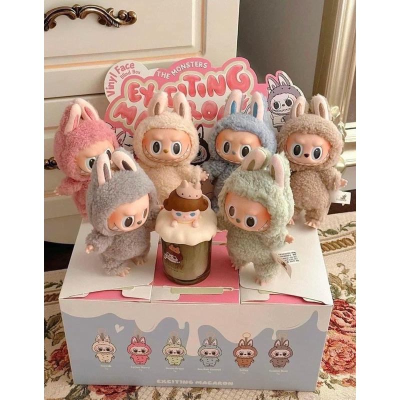 [Version With card and box like auth] Blindbox Labubu Macaron The ...