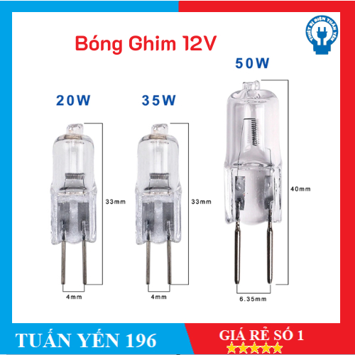 Combo of 10 Pin Bulbs 12V- 20w, 35w, 50w warm yellow light Used for Led ...
