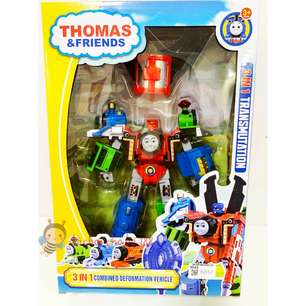 Thomass car assembly toy, 03 small trains arranged into 01 big Thomas ...