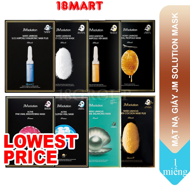 Jm Solution Mask for Whitening, Tightening, Anti-Aging Skin | Shopee Philippines