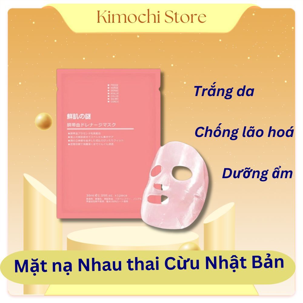 Japanese Sheep Placenta Mask - Paper mask to whiten skin, provide ...