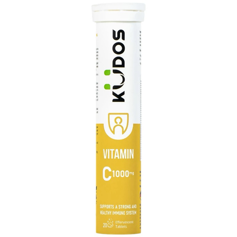 Kudos Vitamin C 1000mg lemon flavor effervescent tablets help ...