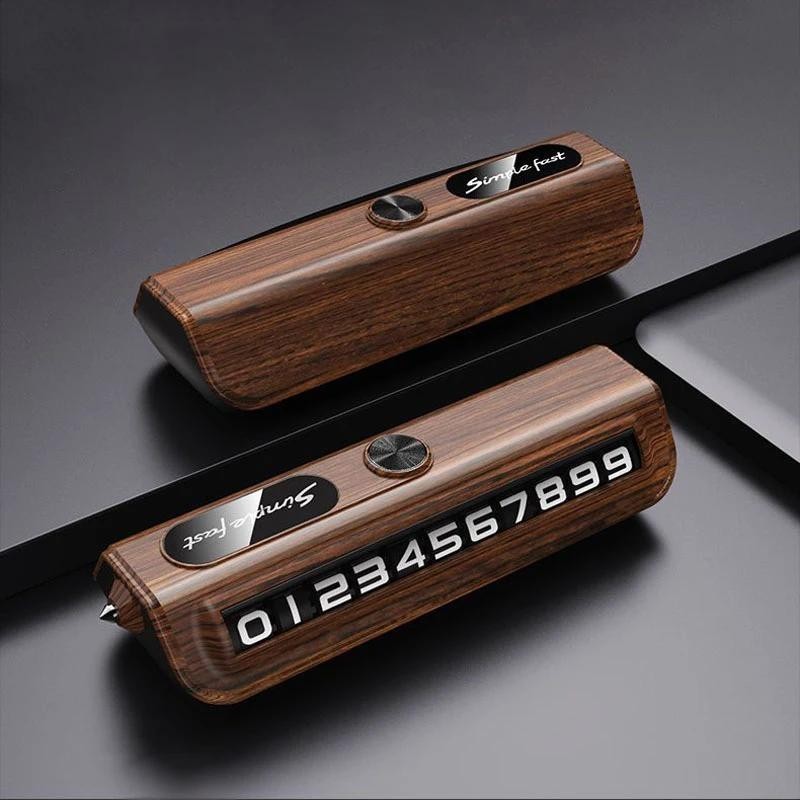 Simple 2 in 1 Car Phone Number Plate With Built-in Number Roller ...