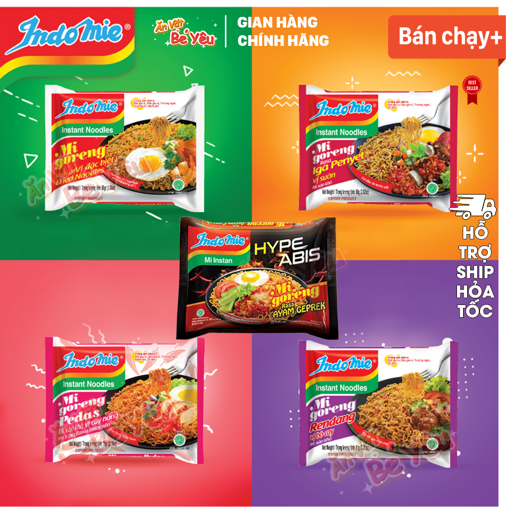 Indomie Noodles, Dried Stir-Fried Noodles, Indo Mi Goreng Mixed Noodles ...
