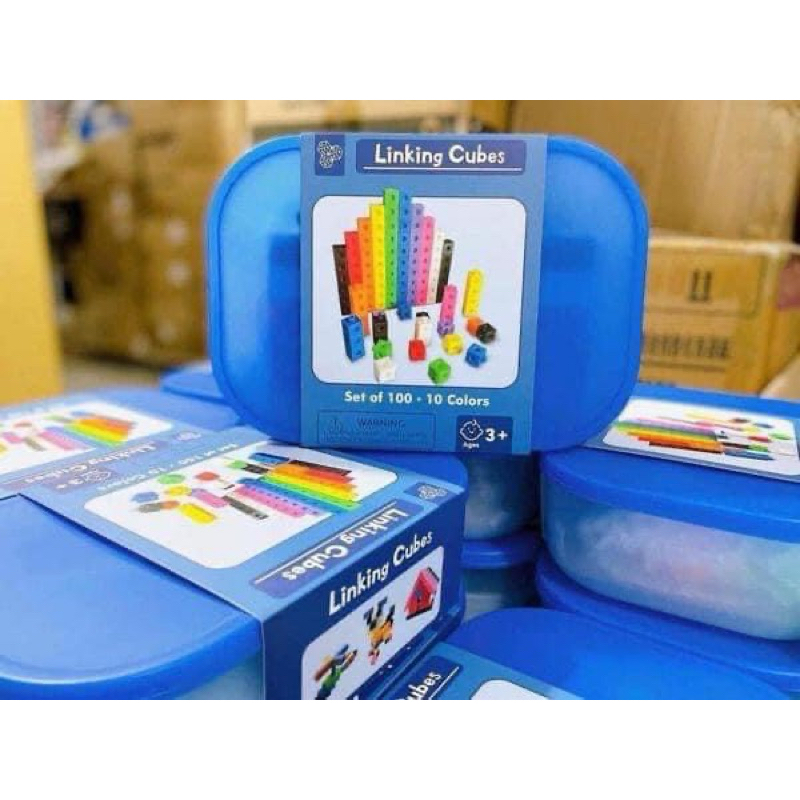 Linking Cube toy for learning math and creative puzzle of 100 blocks ...