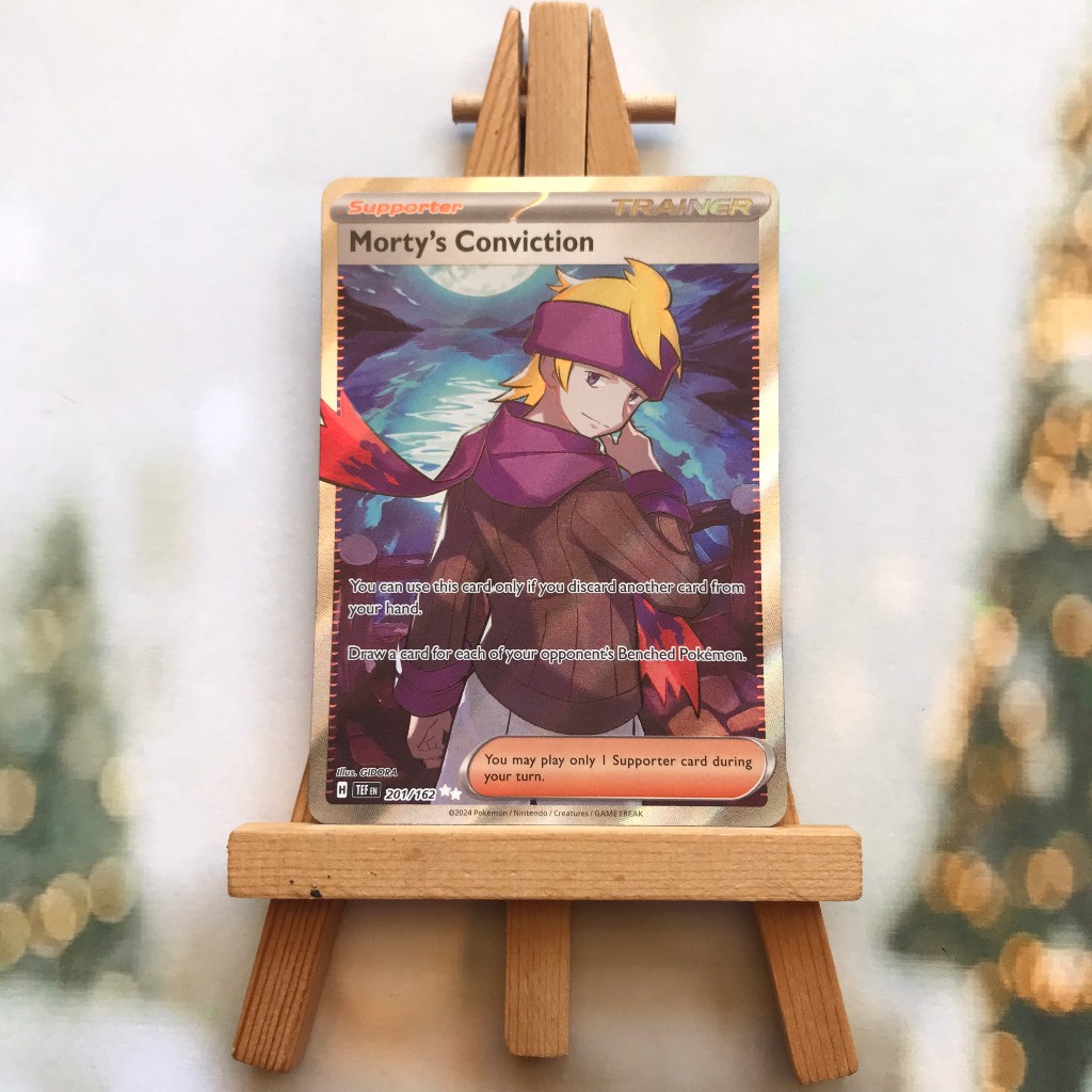 Pokemon Morty's Conviction 201/162 Picture Card - Full Art Secret Rare ...