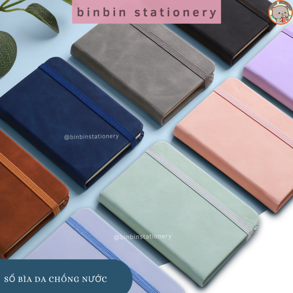 A7 size leather-covered mini notebook for learning vocabulary, notes ...
